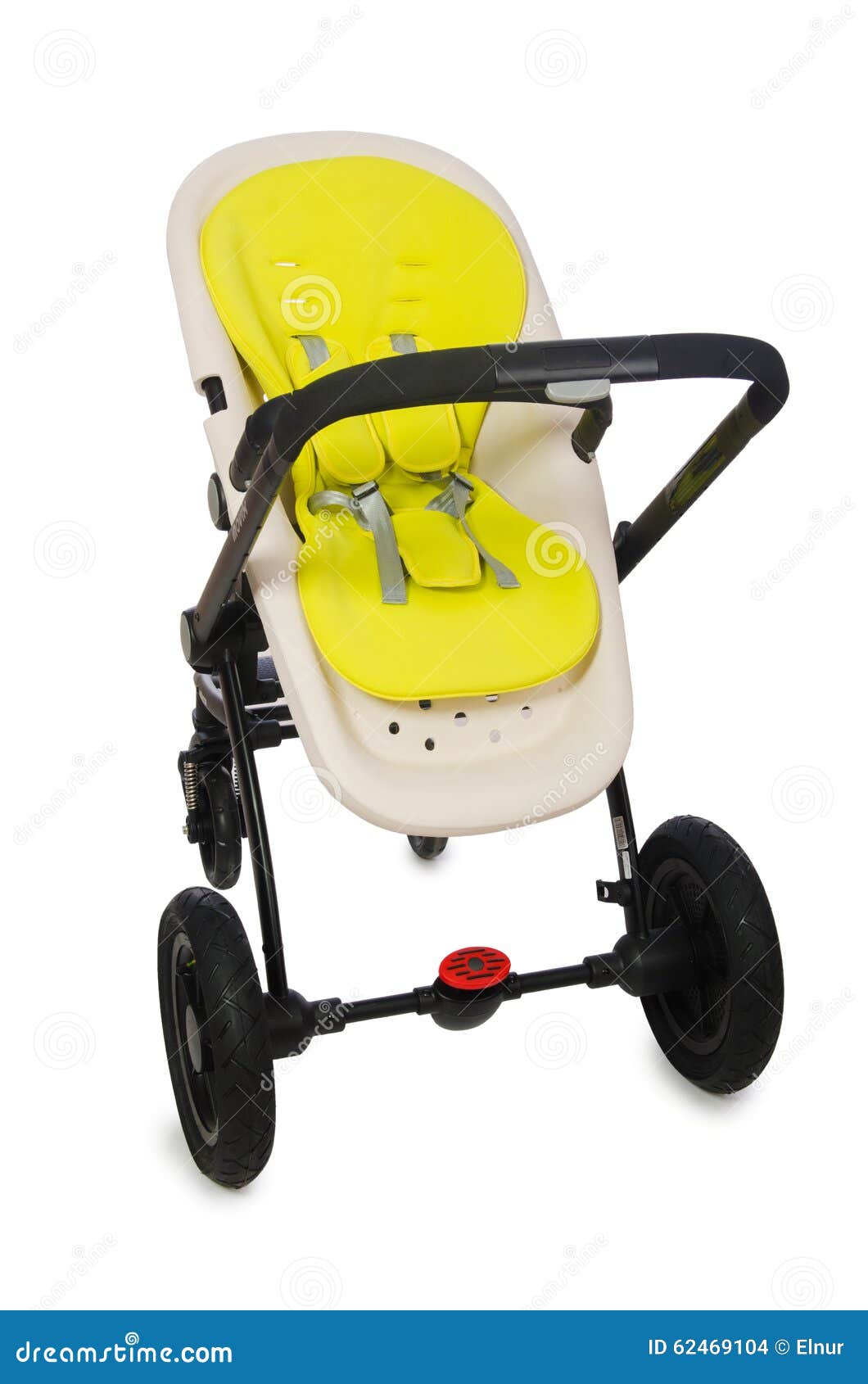 Child Pram Isolated on the White Background Stock Photo - Image of ...