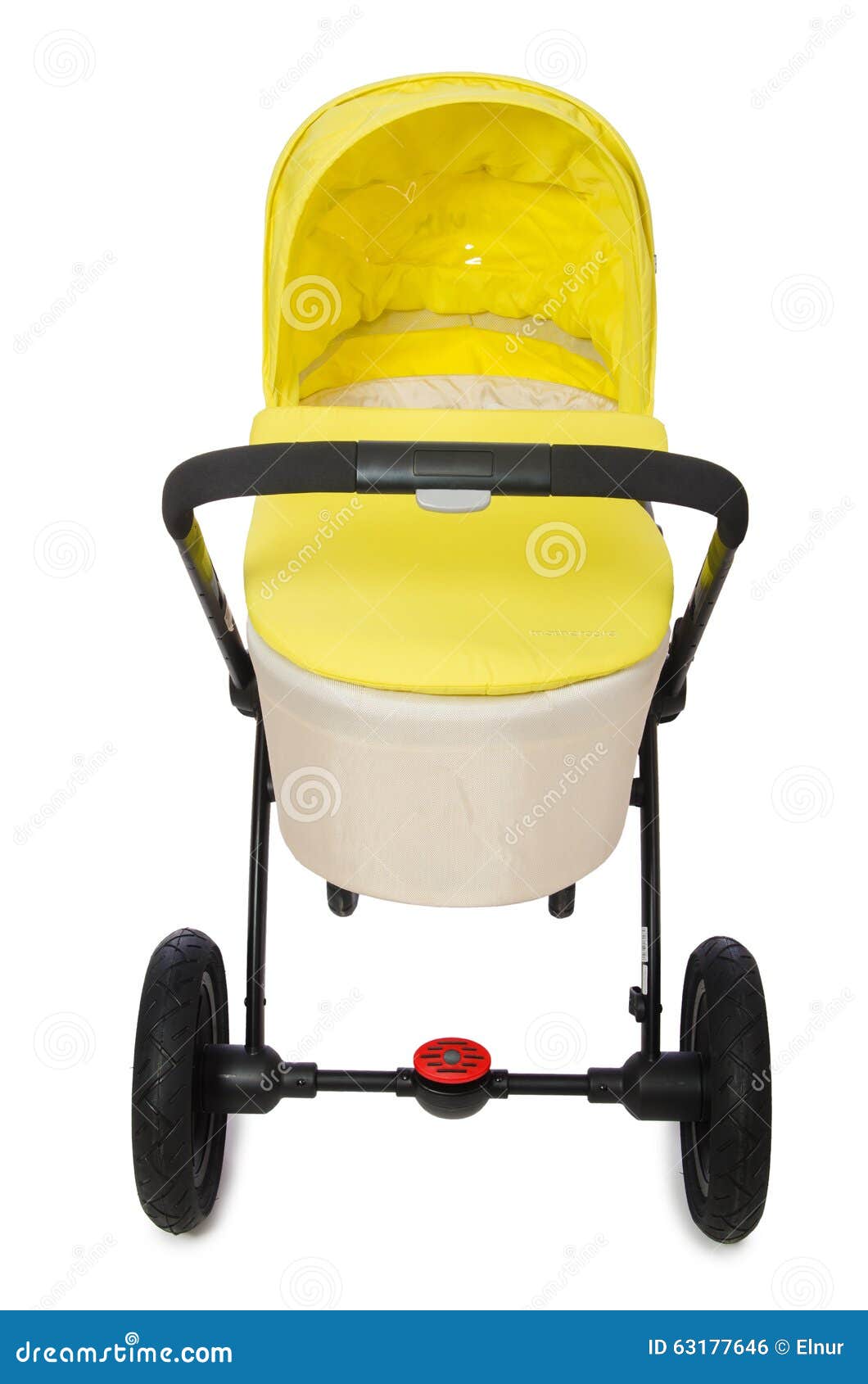 The Child Pram Isolated on the White Background Stock Photo - Image of ...
