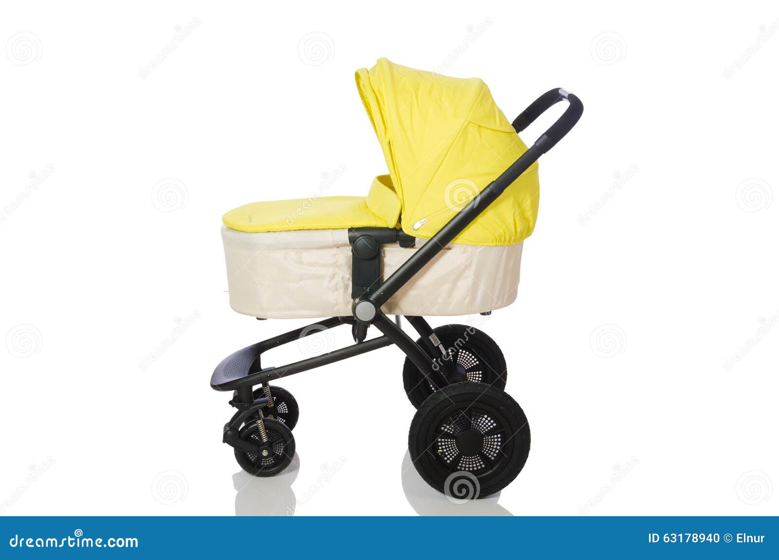 The Child Pram on the White Background Stock Photo - Image of maternity ...