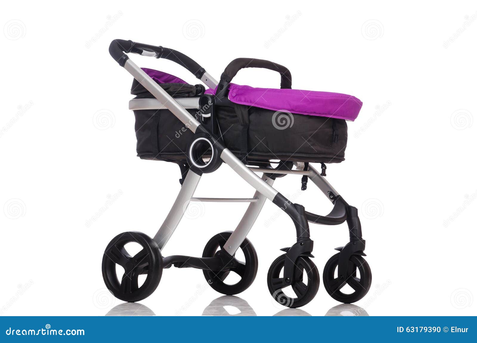 The Child Pram on the White Background Stock Photo - Image of mother ...