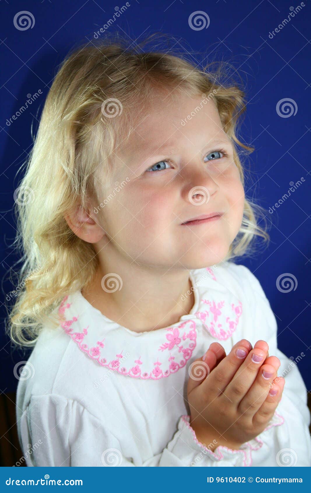 Child Praying. Royalty-Free Stock Image | CartoonDealer.com #9610402