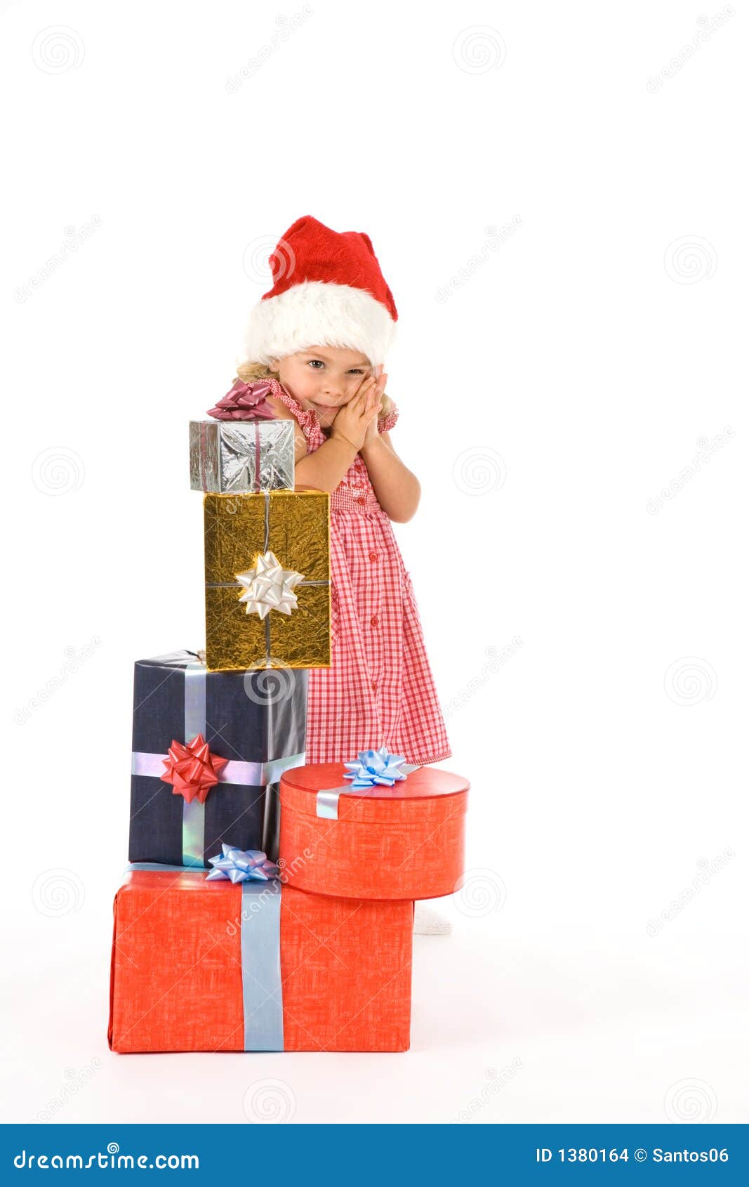 Child with present stock photo. Image of astonishment - 1380164