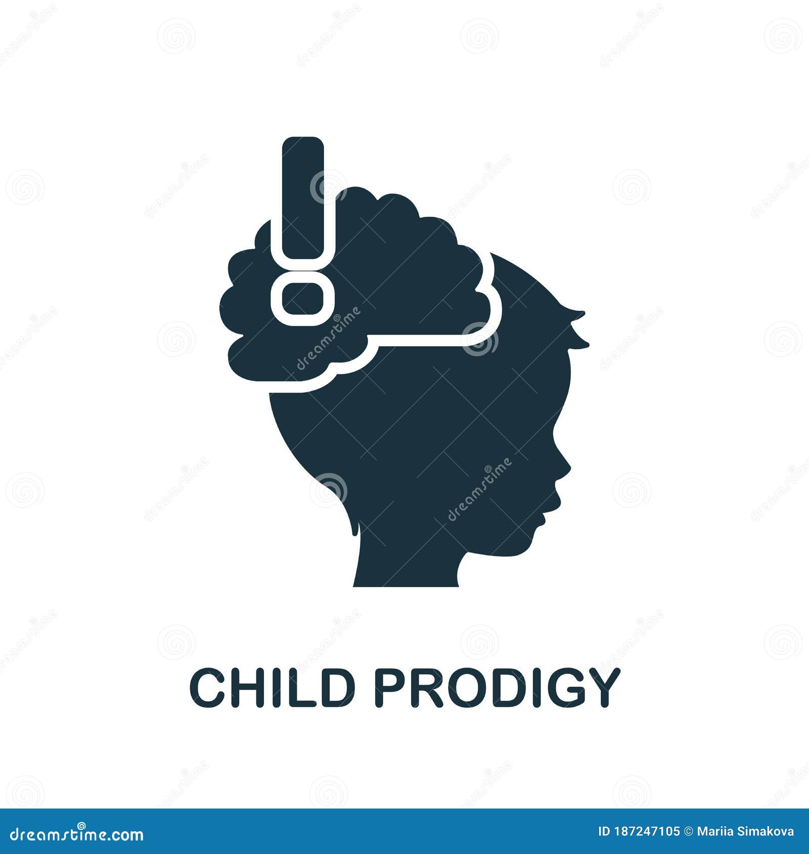 Child Prodigy Icon. Simple Element from Child Development Collection ...