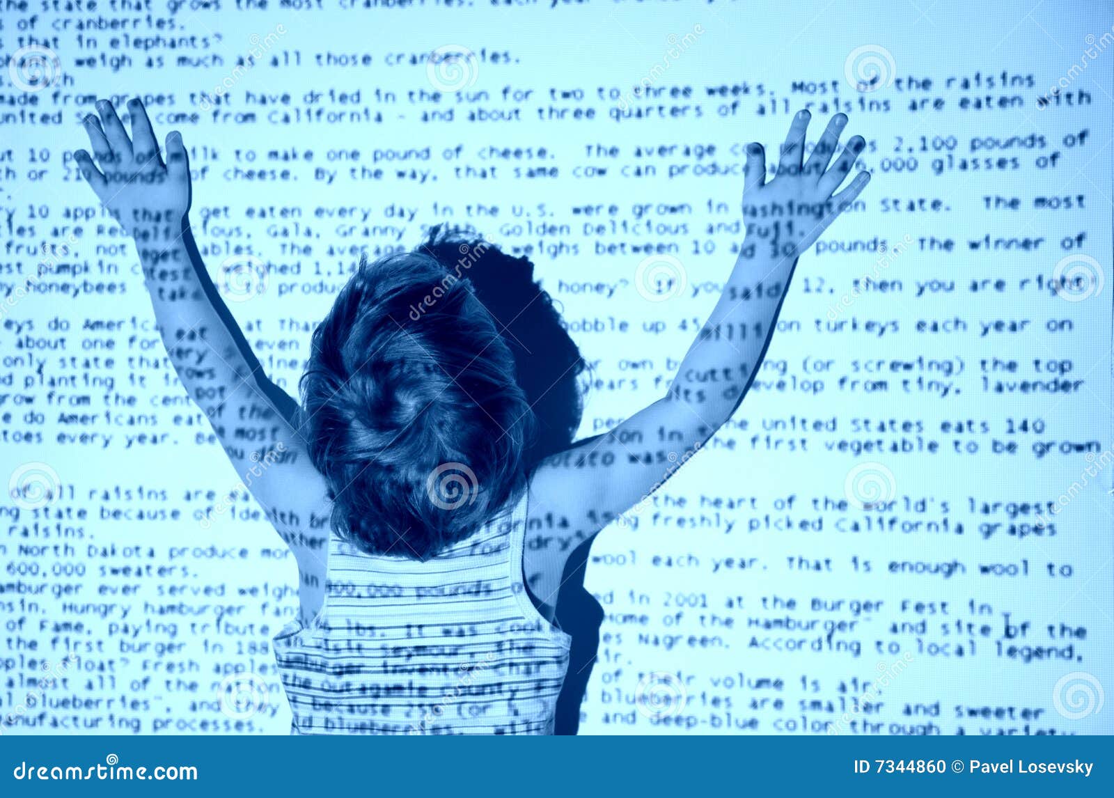 Child and projection text stock photo. Image of child - 7344860