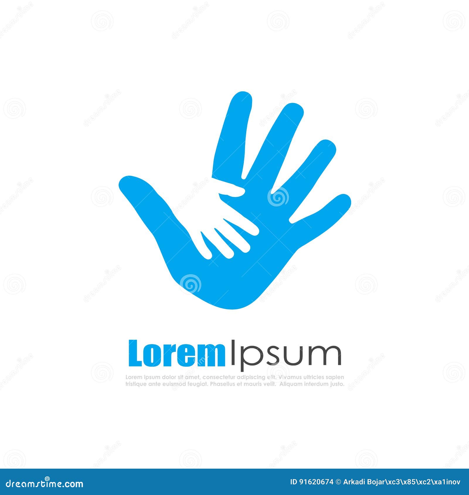 Child Protection Vector Logo Stock Vector - Illustration of help ...