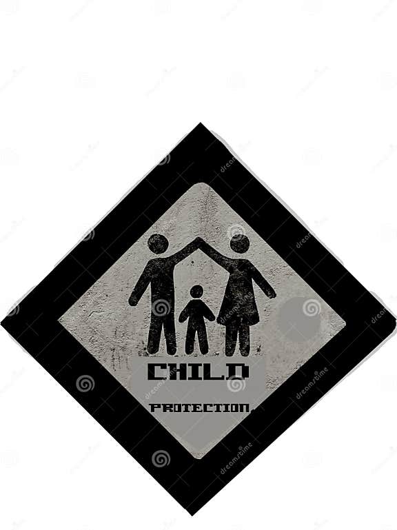 Child Protection Vector stock illustration. Illustration of child ...