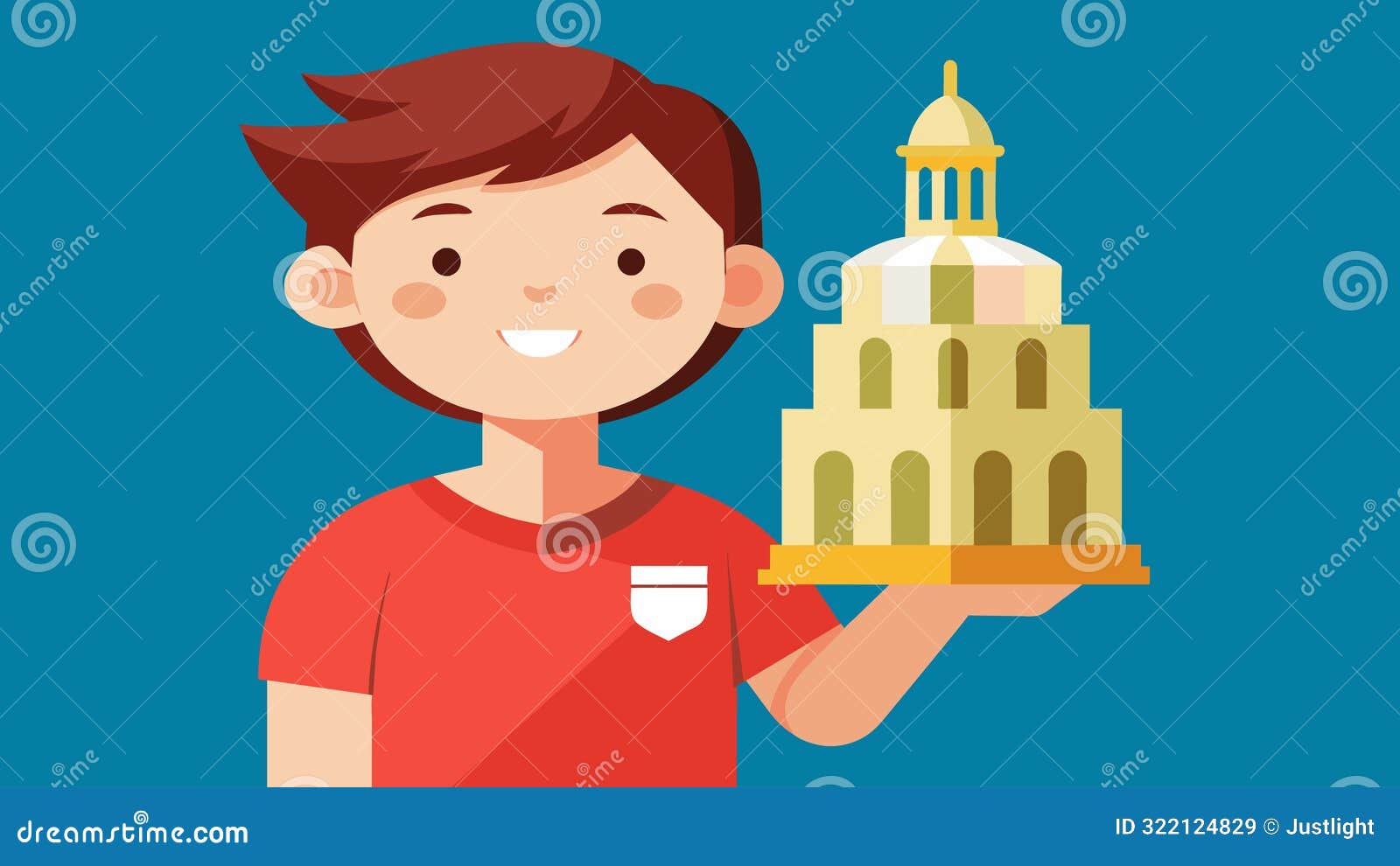 A Child Proudly Displaying Their 3D Printed Replica of a Famous ...