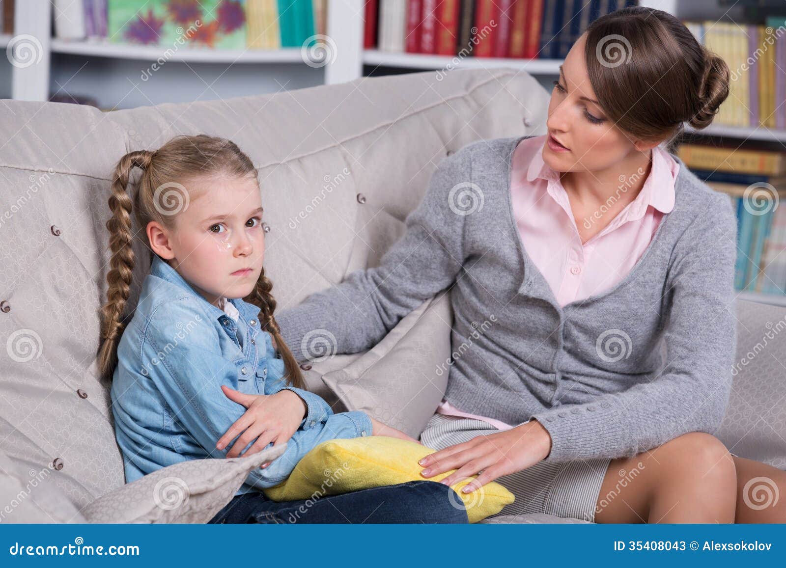 Child Psychologist with a Little Girl Stock Image - Image of health ...