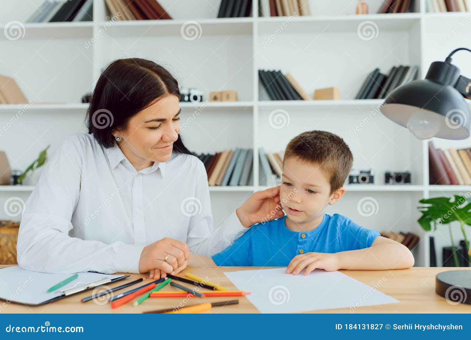 Child Psychology, Preschooler Doing Logic Tests Stock Image - Image of ...