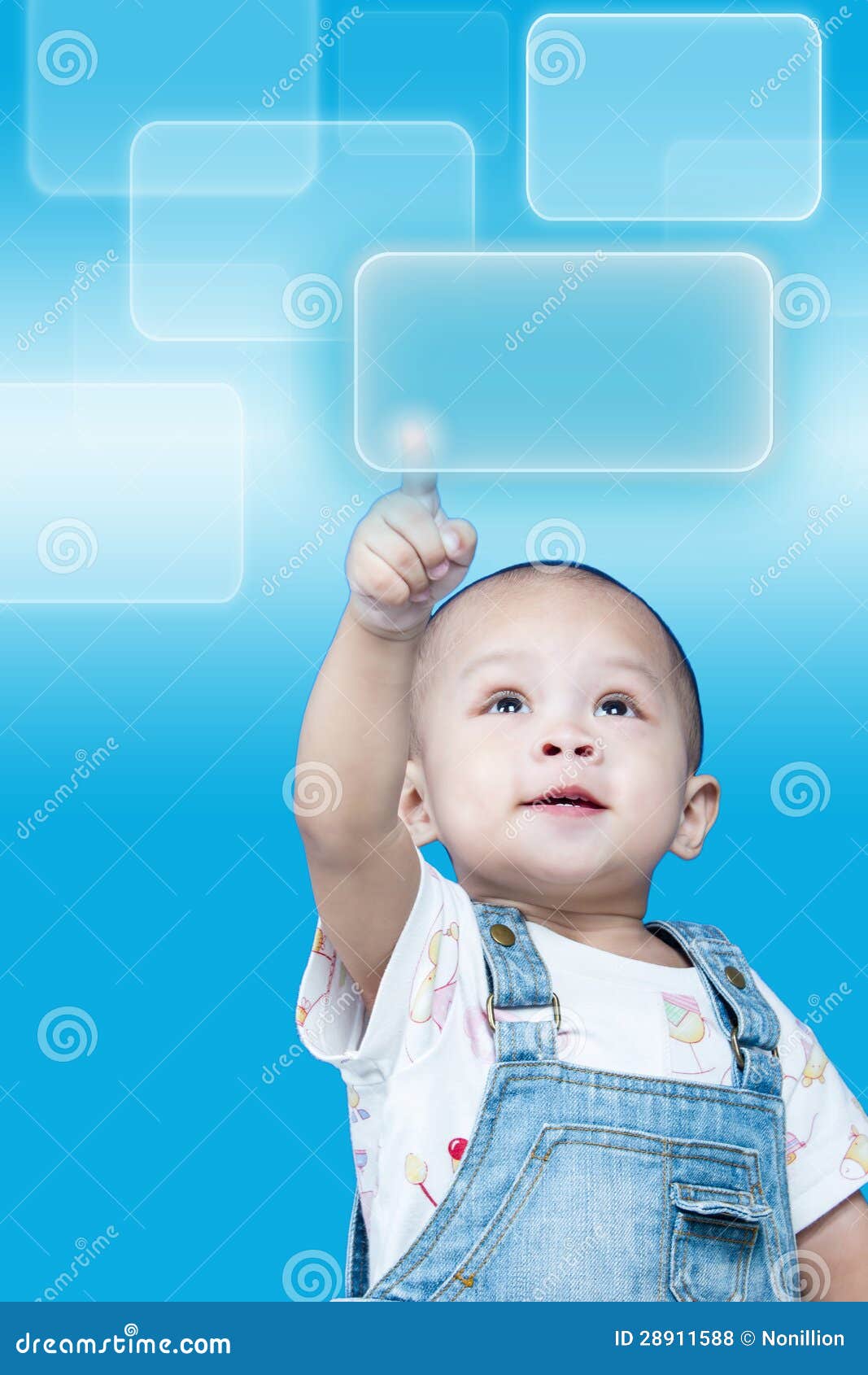 Child is push button stock photo. Image of kiddy, forefinger - 28911588