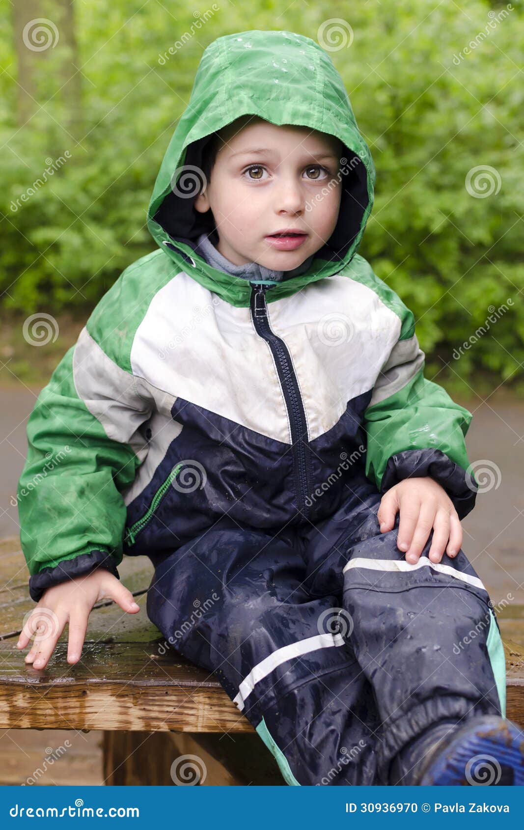 Child in rain stock photo. Image of lifestyle, rainy - 30936970