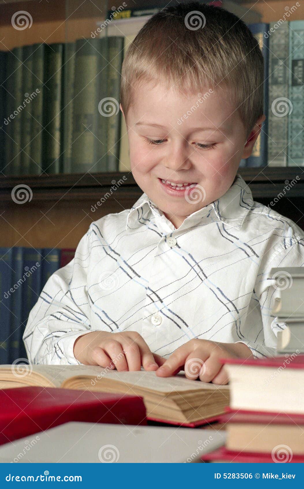 Child read a book stock photo. Image of education, intelligence - 5283506