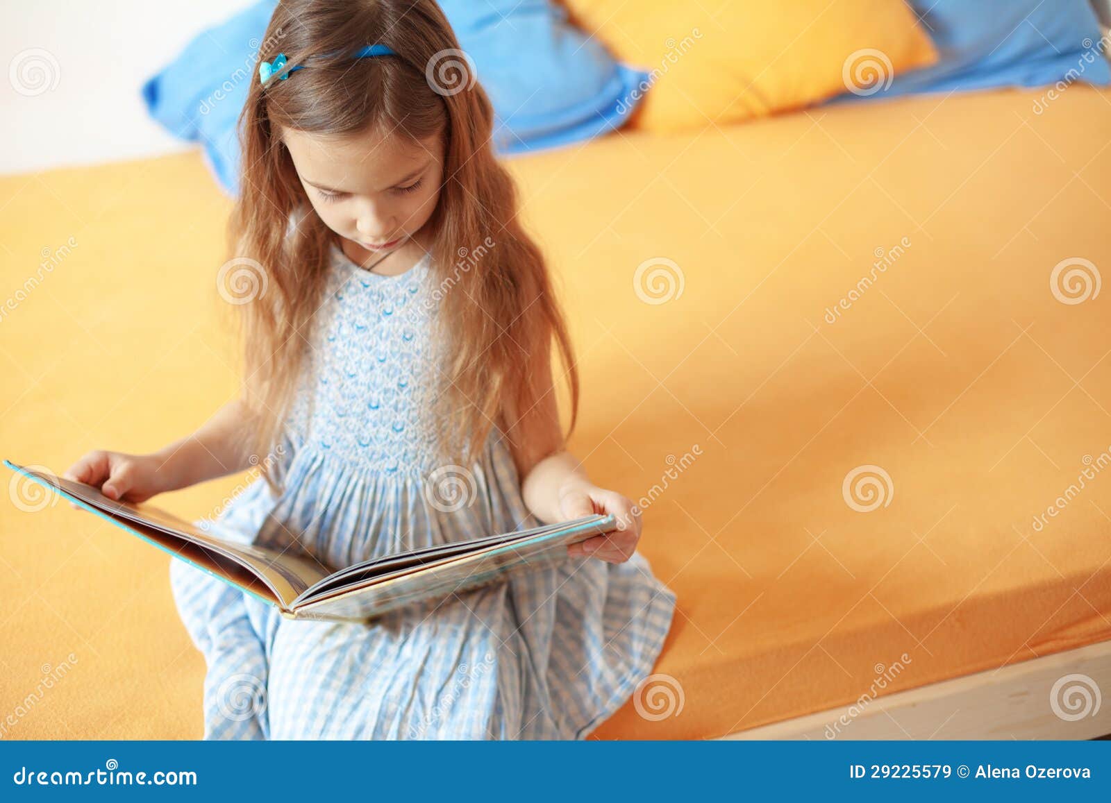 Child reading a book stock image. Image of education - 29225579