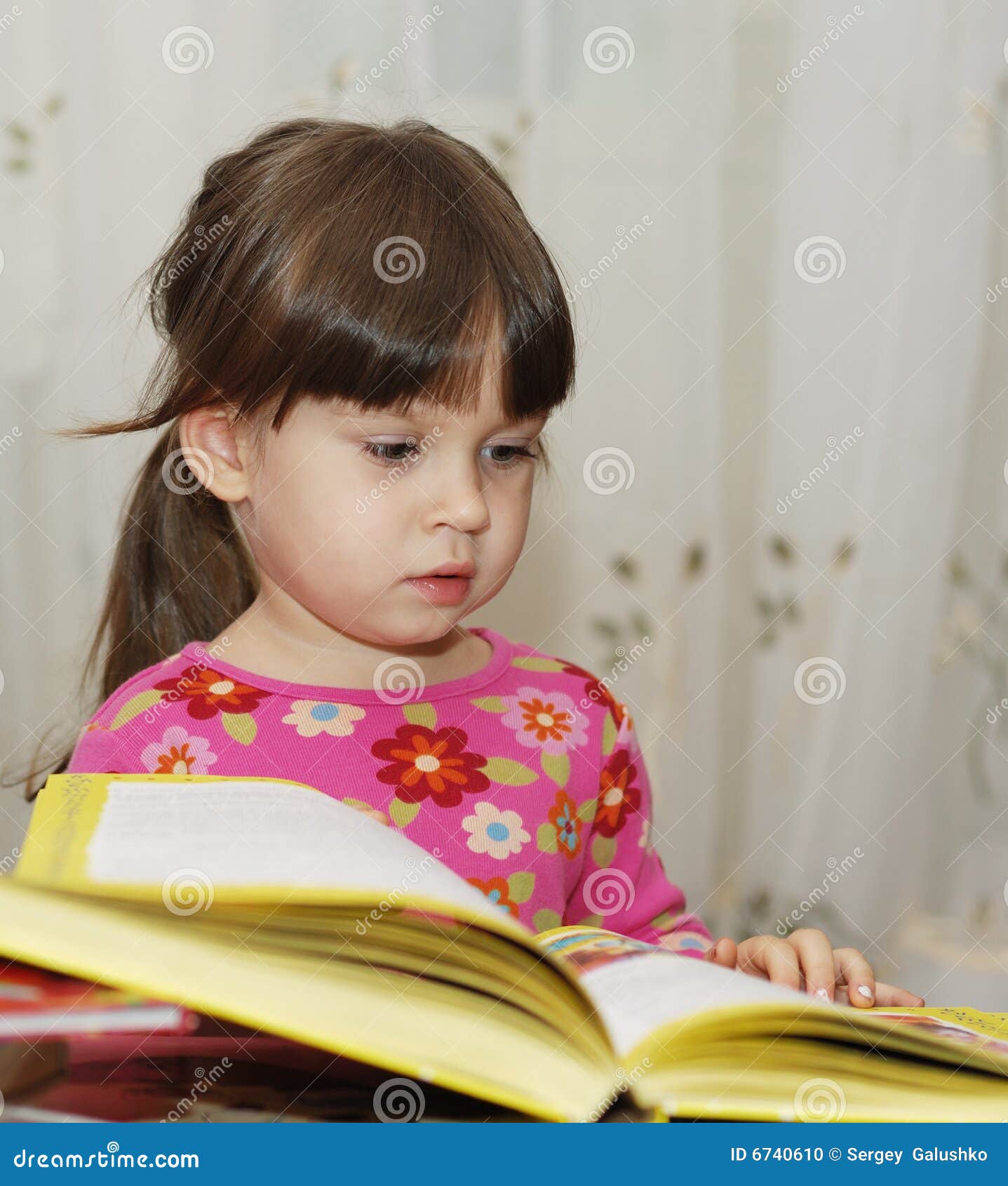 Child reading the book stock photo. Image of goodness - 6740610