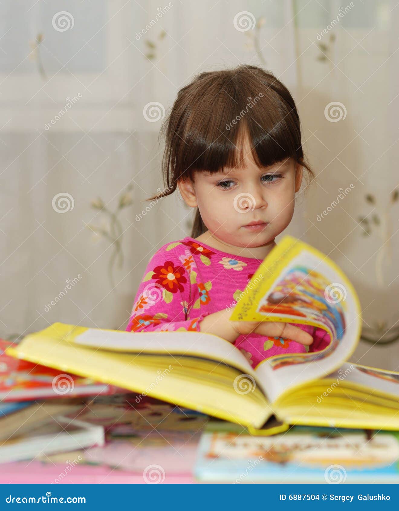 Child reading the book stock photo. Image of assistance - 6887504