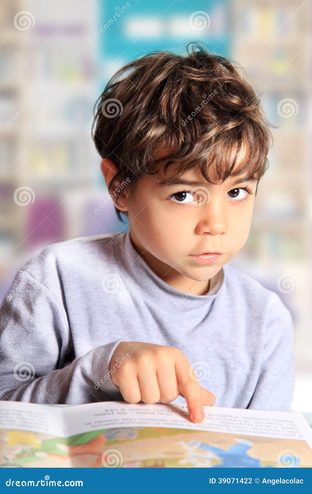 Child reading a book stock photo. Image of study, engagement - 39071422