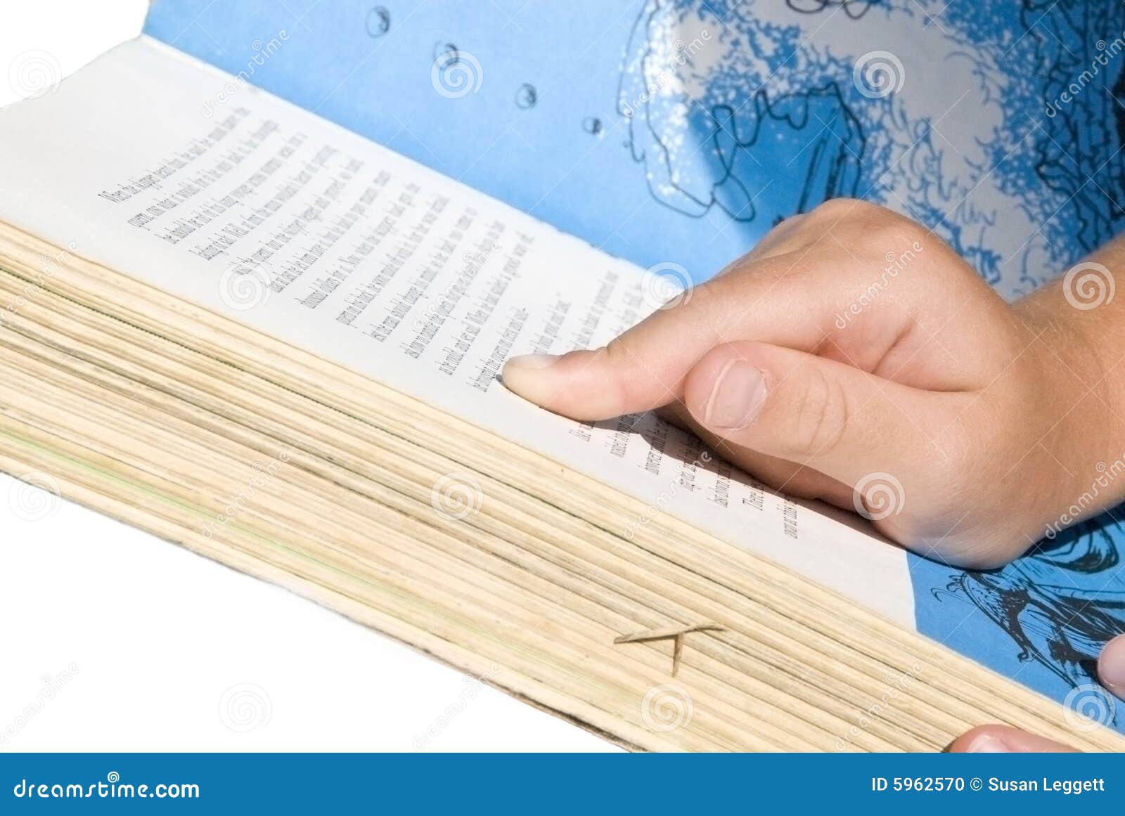 Child Reading/Pointing To Words Stock Photo - Image of entertainment ...