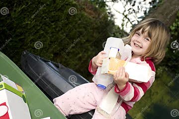 Child recycling stock photo. Image of child, young, trash - 3055762