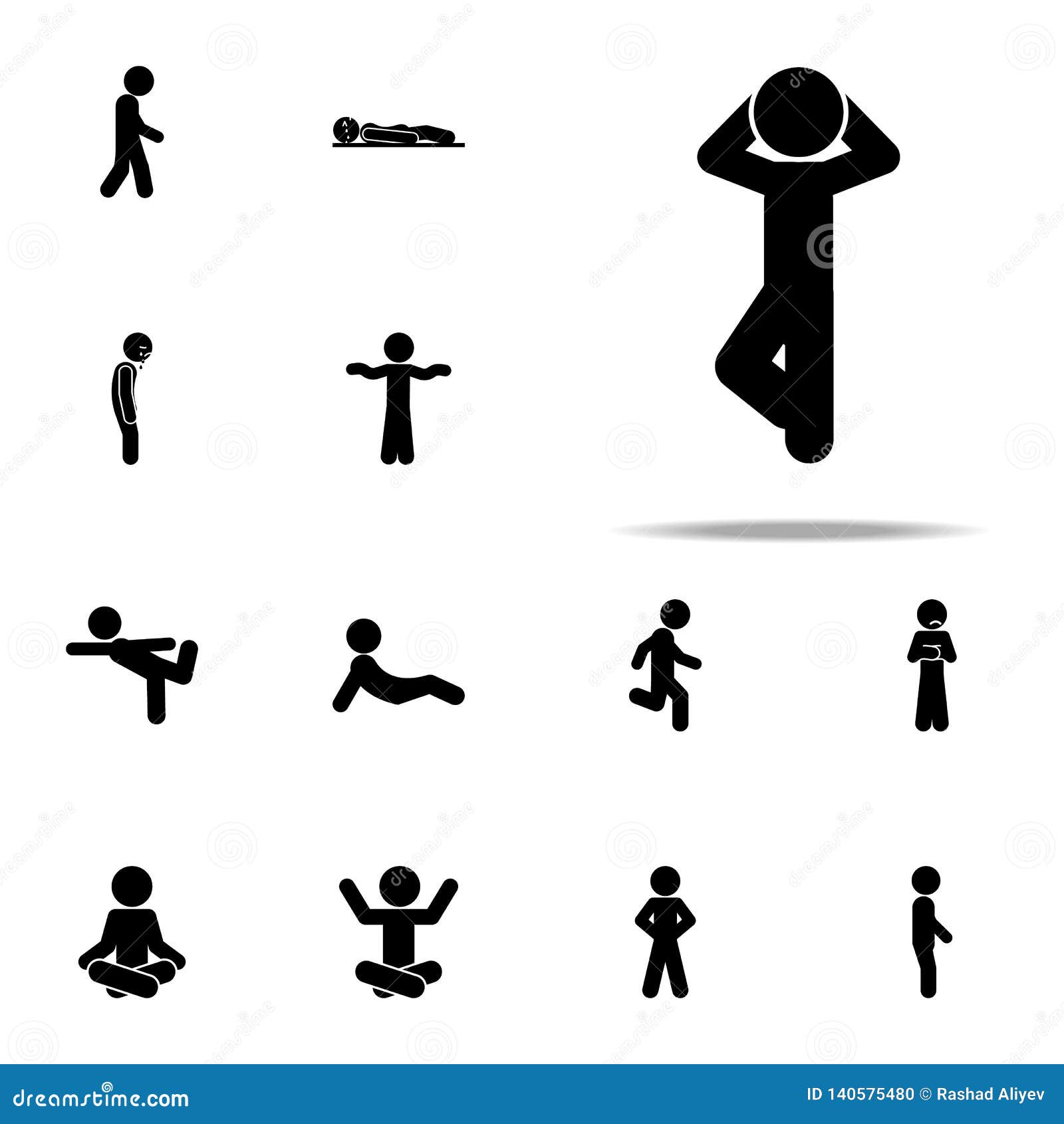 Child, Relax Icon. Child Icons Universal Set for Web and Mobile Stock ...