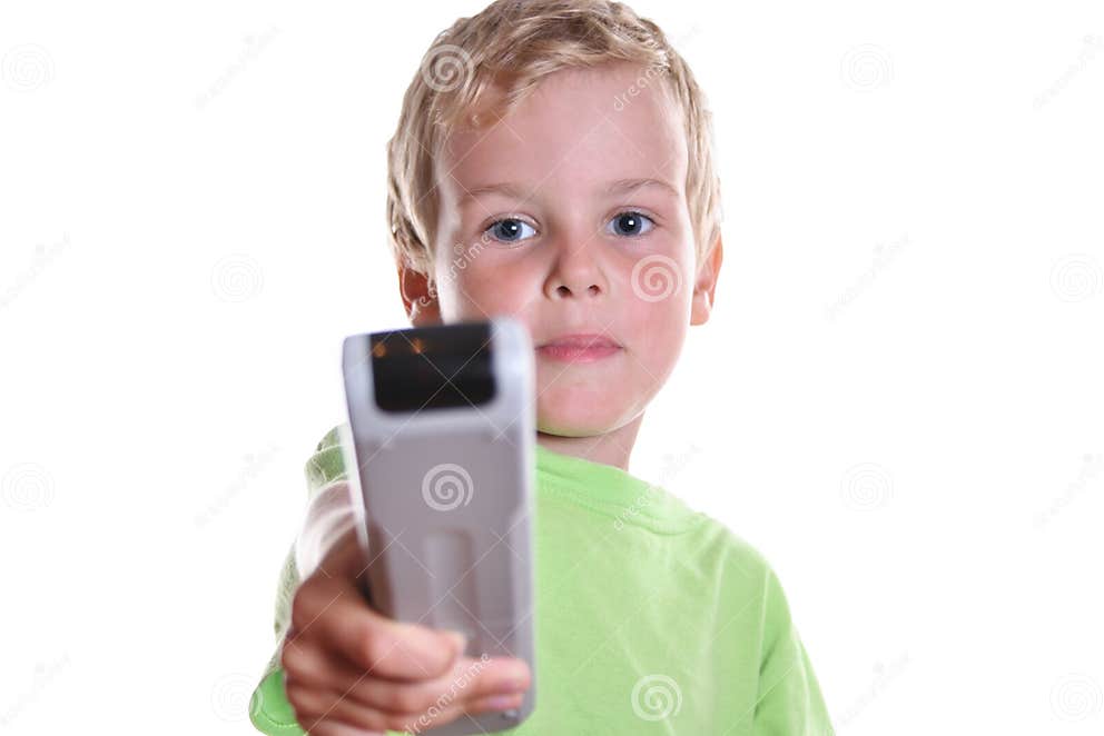 Child with remote control stock photo. Image of finger - 1150004