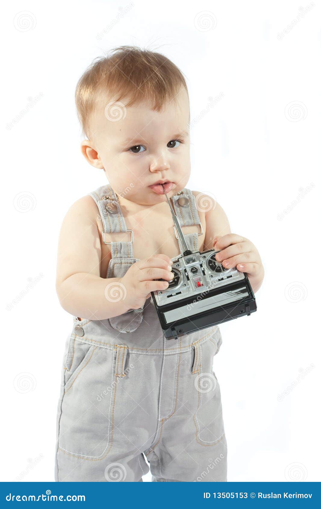 Child with a Remote-control Station Stock Image - Image of hobbies ...