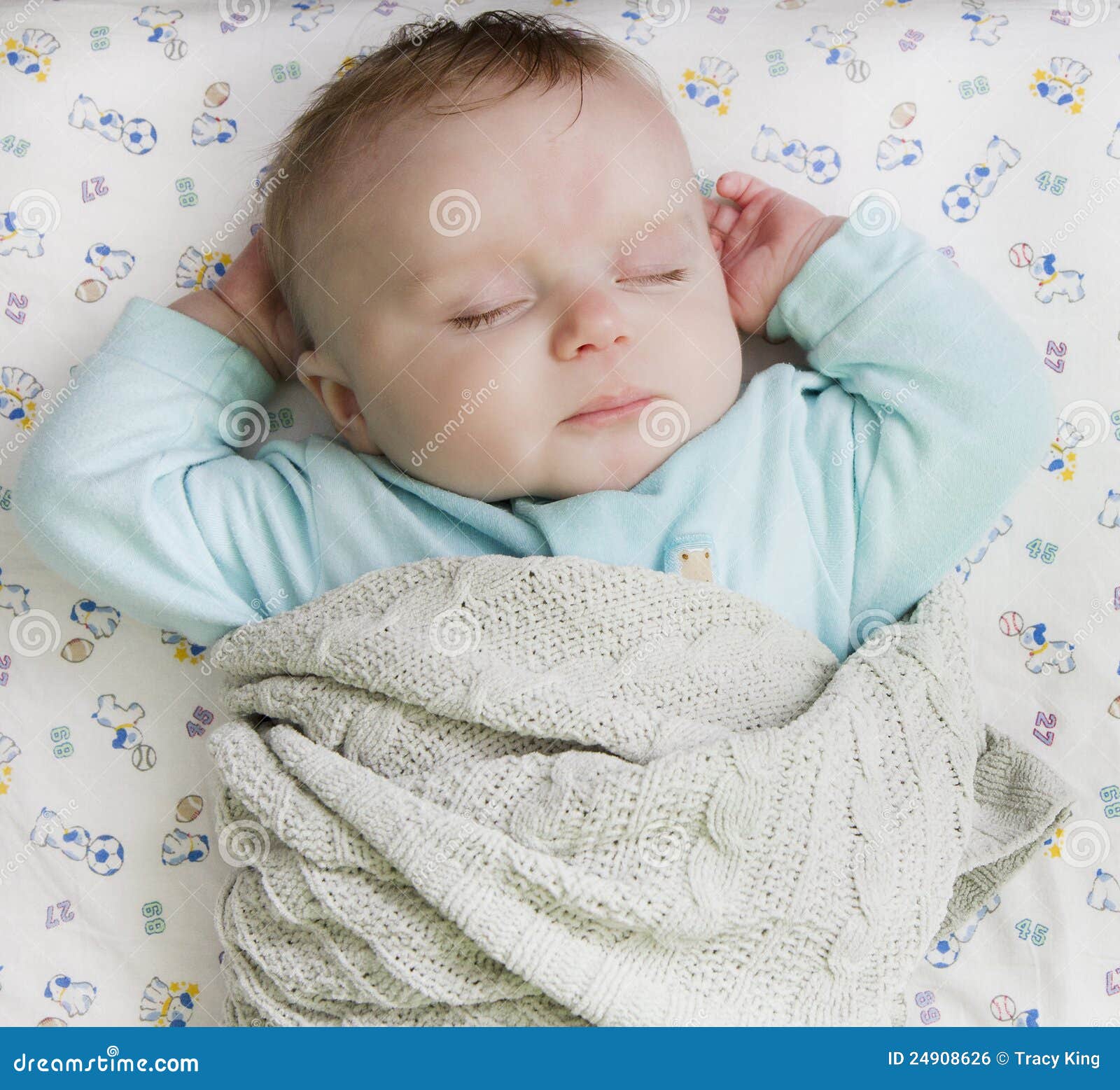 Child resting on a bed stock photo. Image of cute, face - 24908626