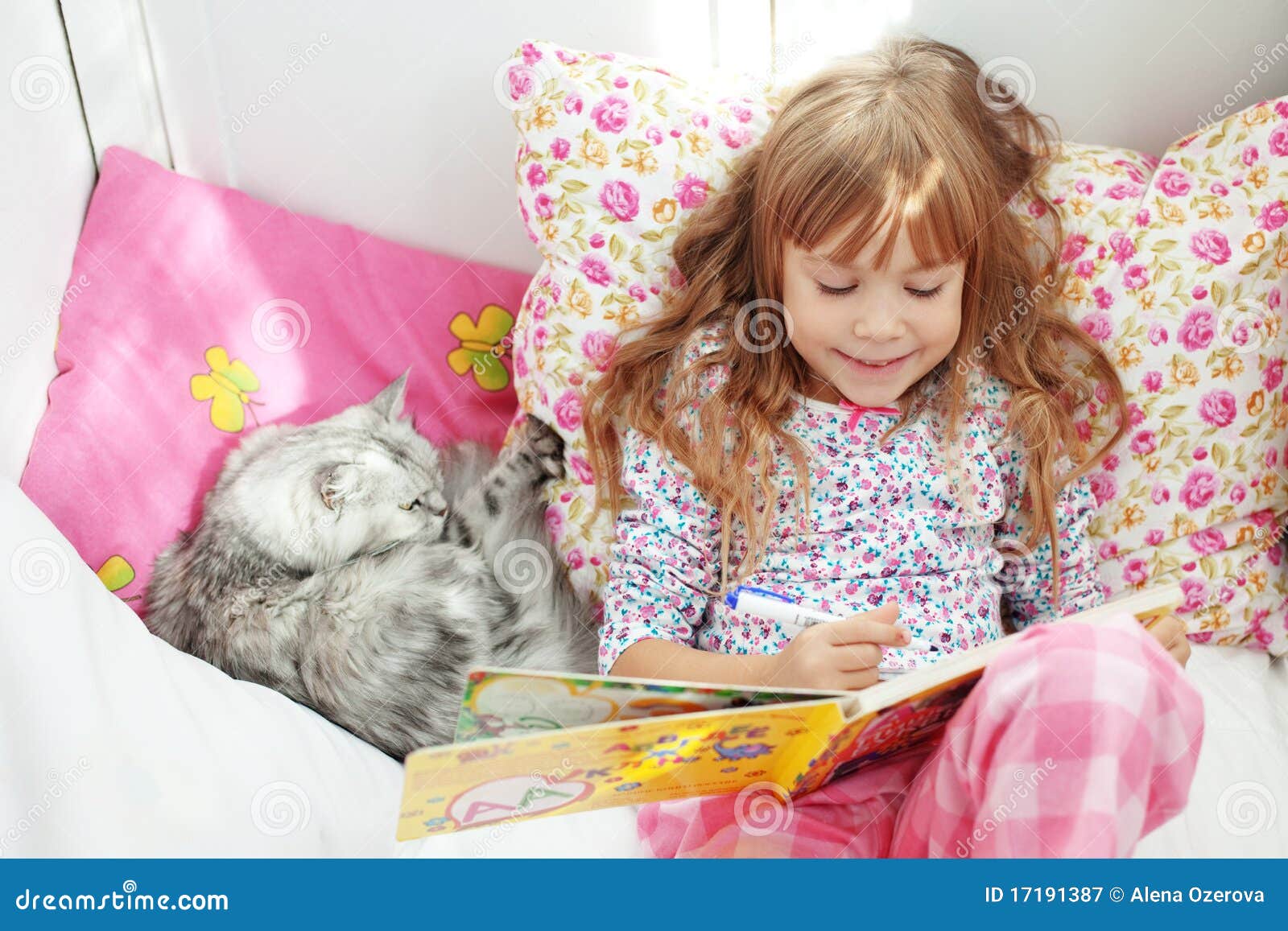 Child resting at home stock image. Image of book, elementary - 17191387