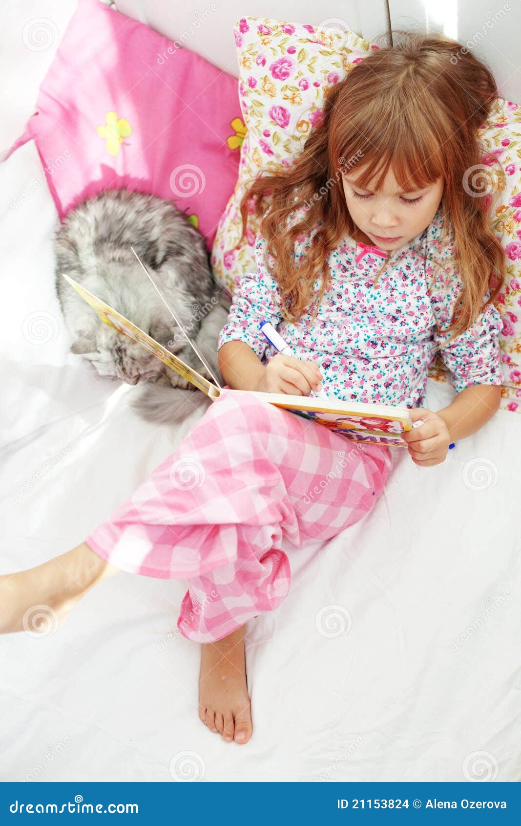 Child resting at home stock photo. Image of animal, book - 21153824