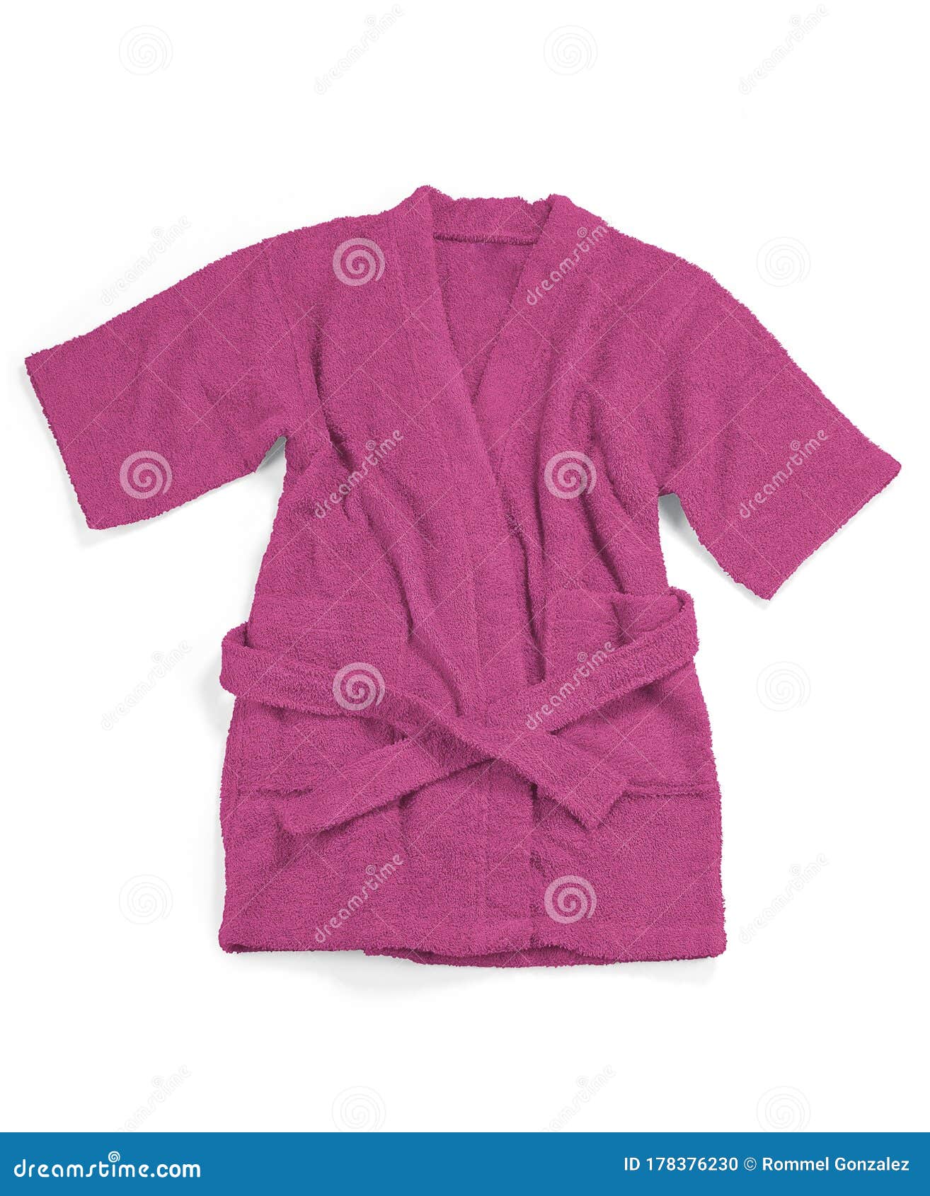 Child`s Bathrobe, Folded and Open Bathrobe. Stock Photo - Image of ...