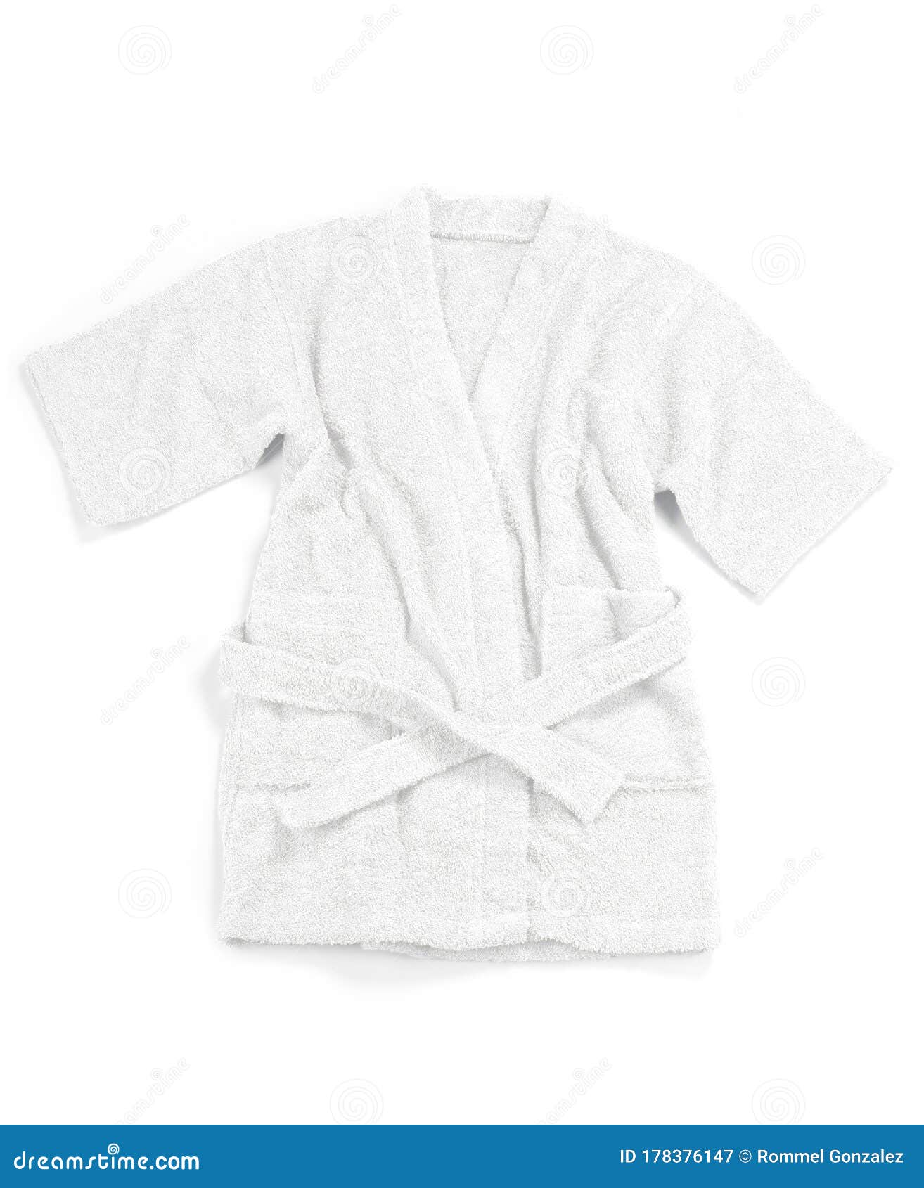 Child`s Bathrobe, Folded and Open Bathrobe. Stock Image - Image of body ...