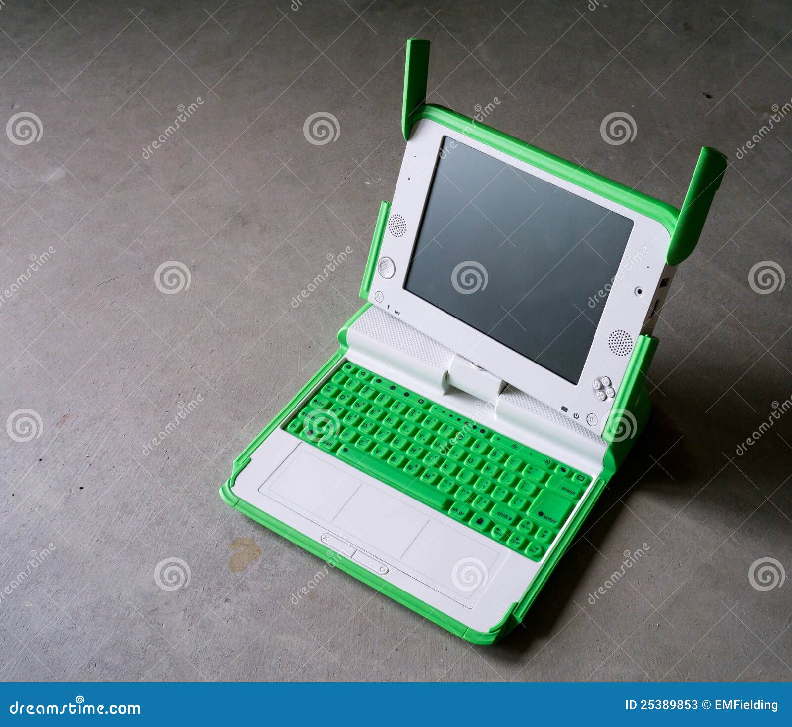 Child s Computer stock image. Image of green, keyboard - 25389853