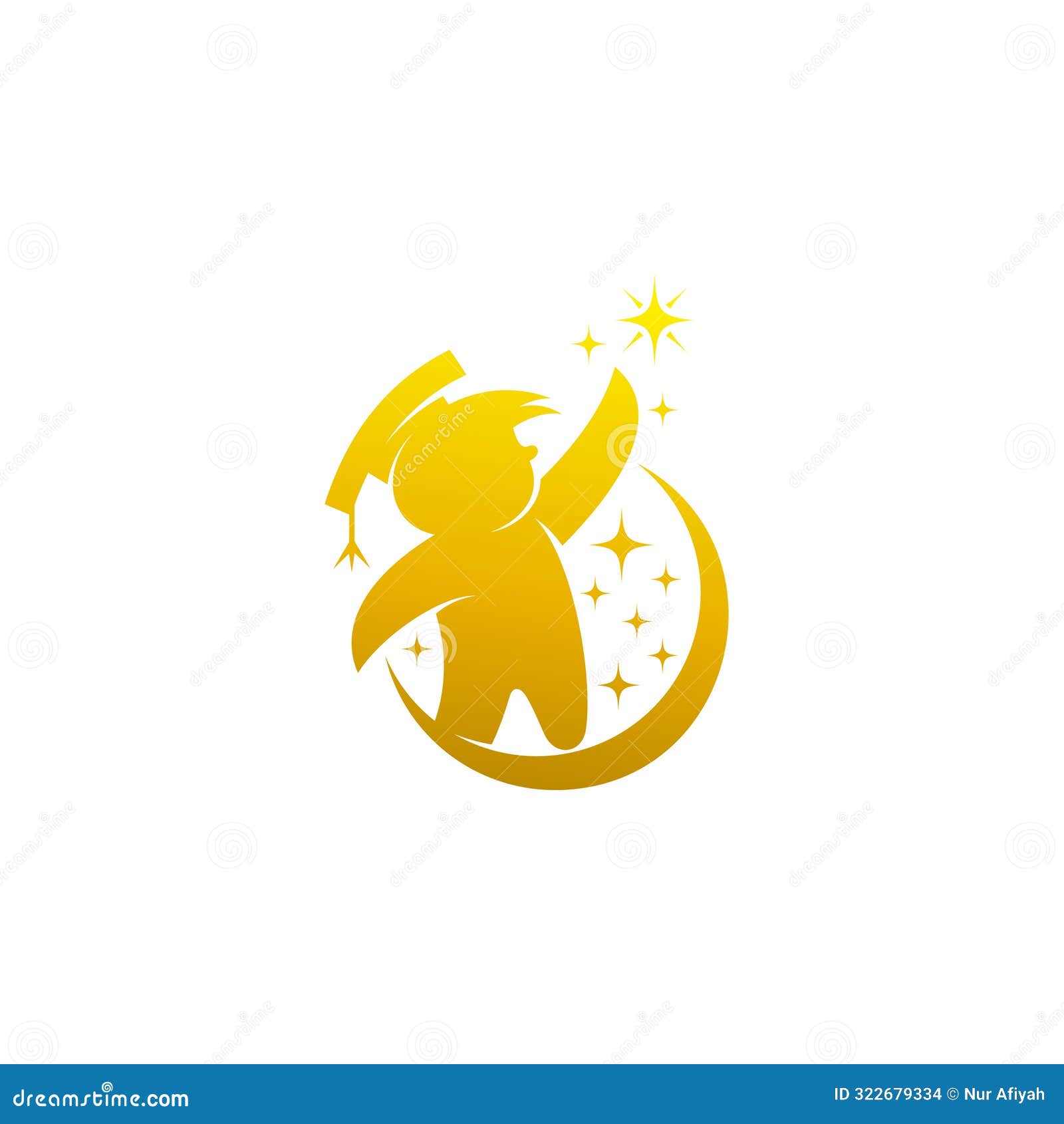 A Child S Dream of Reaching for the Stars, Student Stock Vector ...