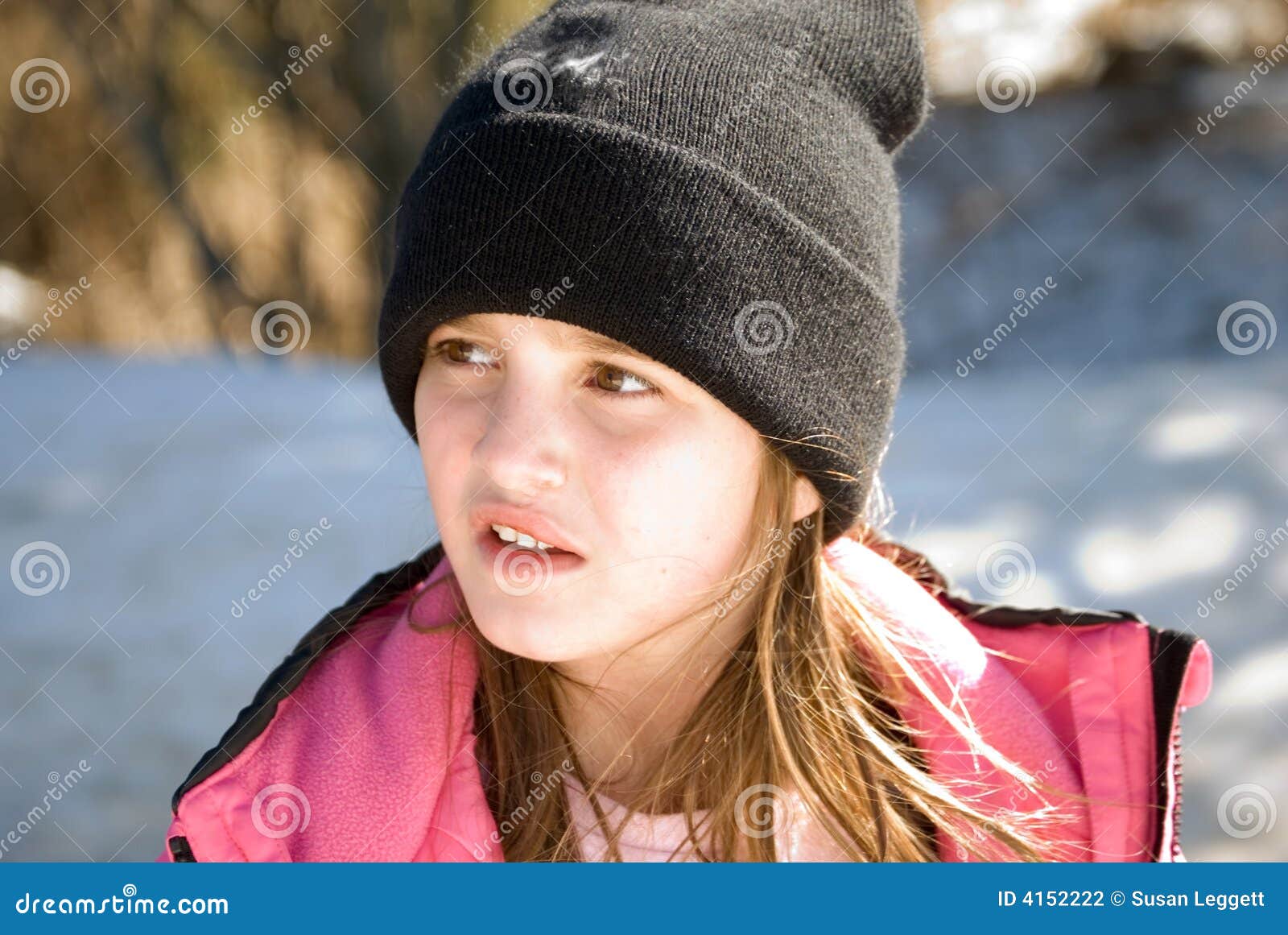 A child s expression stock photo. Image of child, girl - 4152222