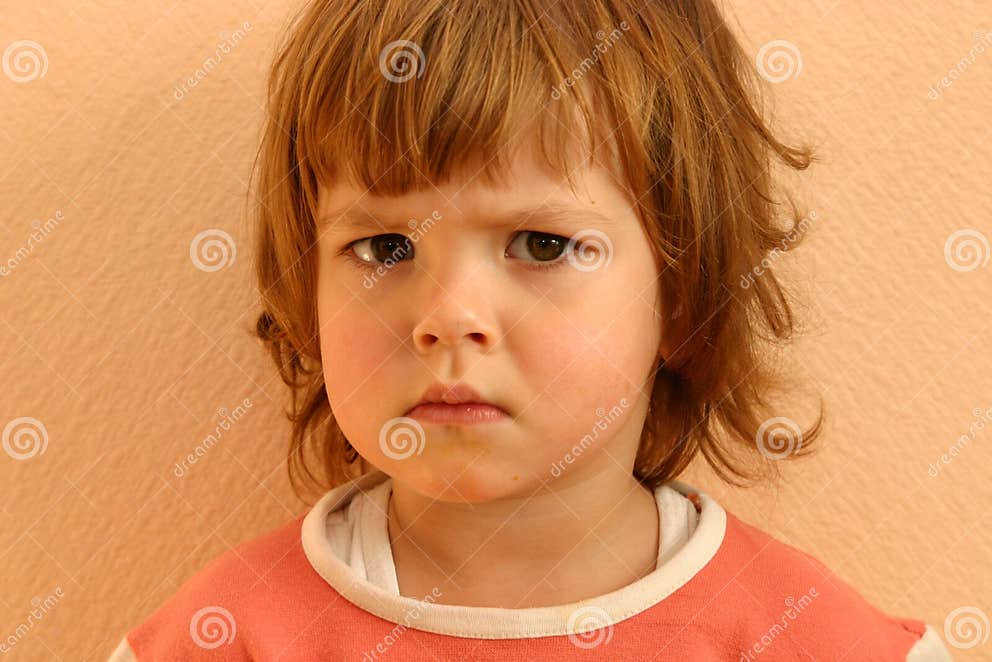 Child s faces stock photo. Image of childhood, angry, emotions - 1617638