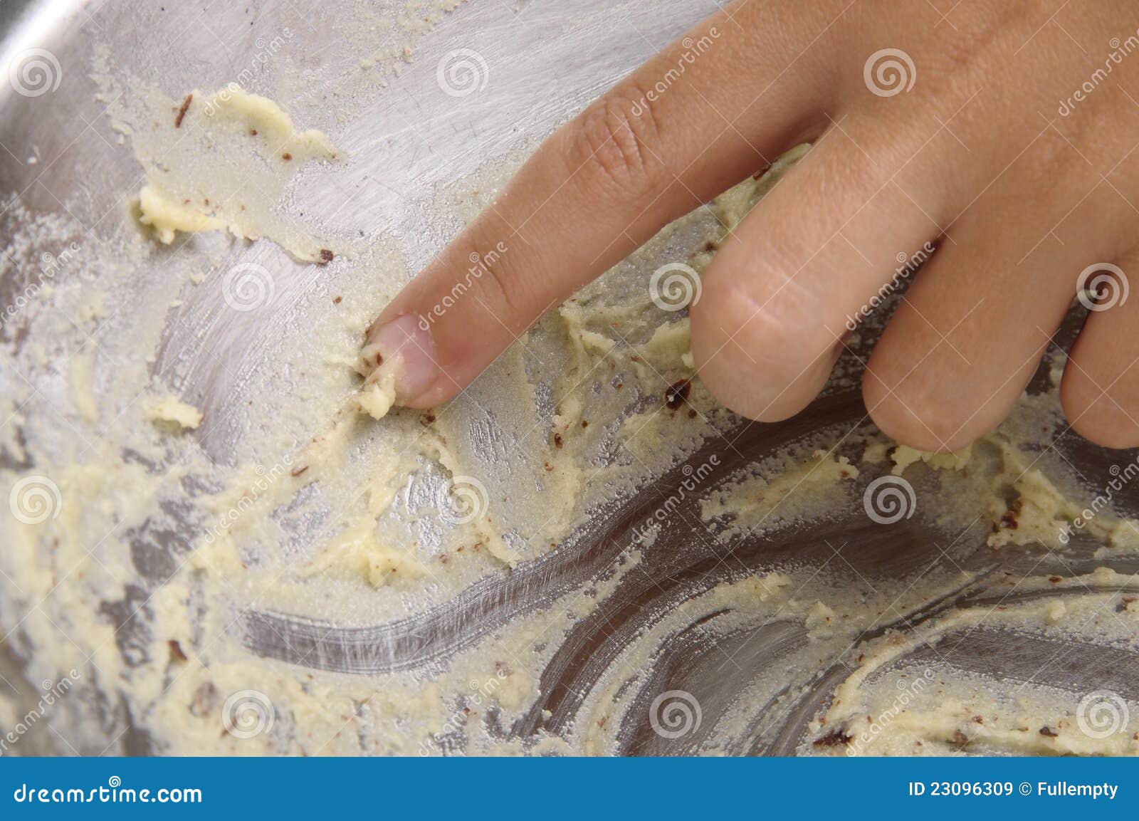 Child s finger in pastry stock image. Image of dessert - 23096309