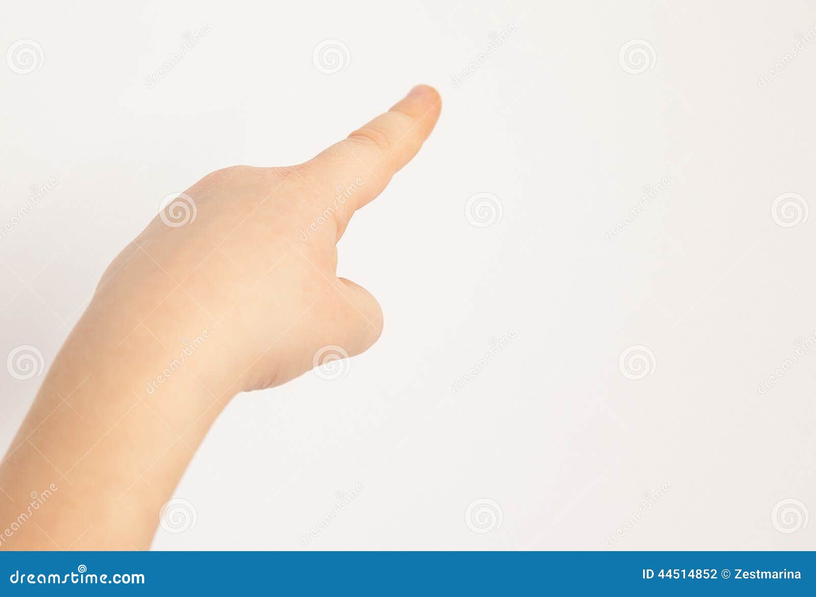 Child S Forefinger Indicating on Something Stock Photo - Image of human ...