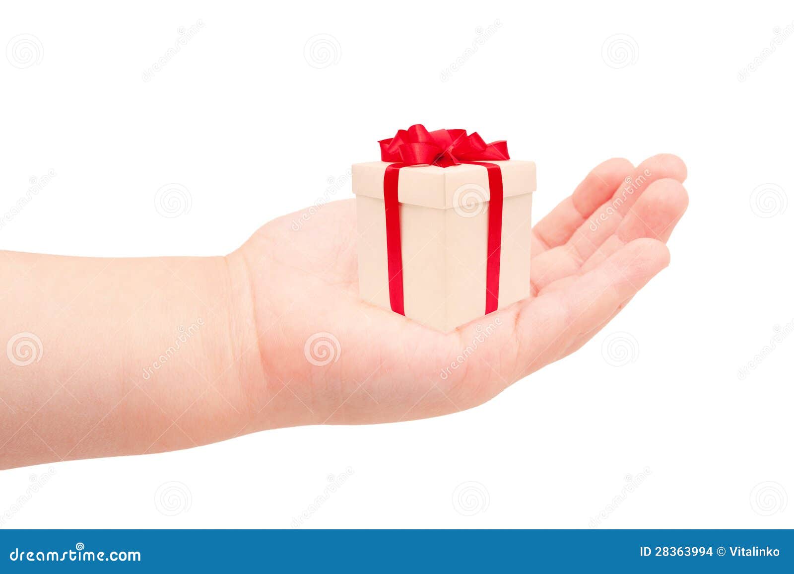 Childs Hand Giving Gift. Stock Images - Image: 28363994