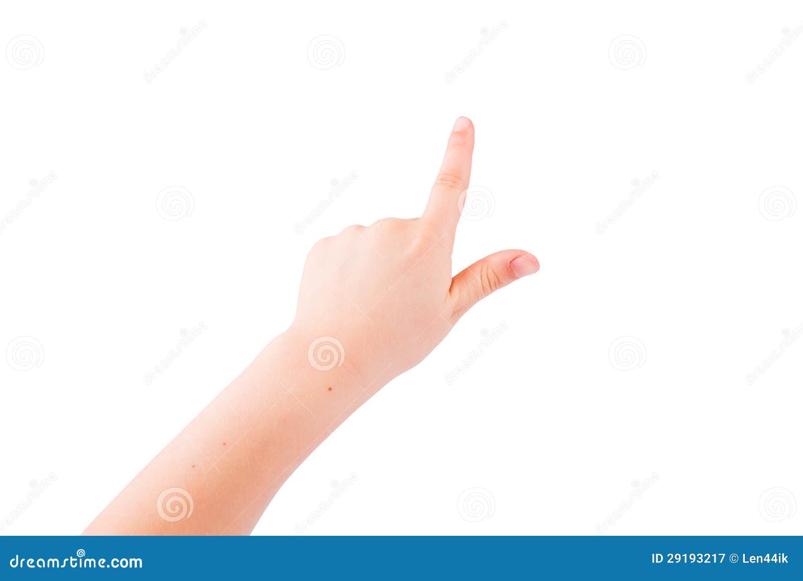 Child s hand pointing out stock image. Image of hand - 29193217