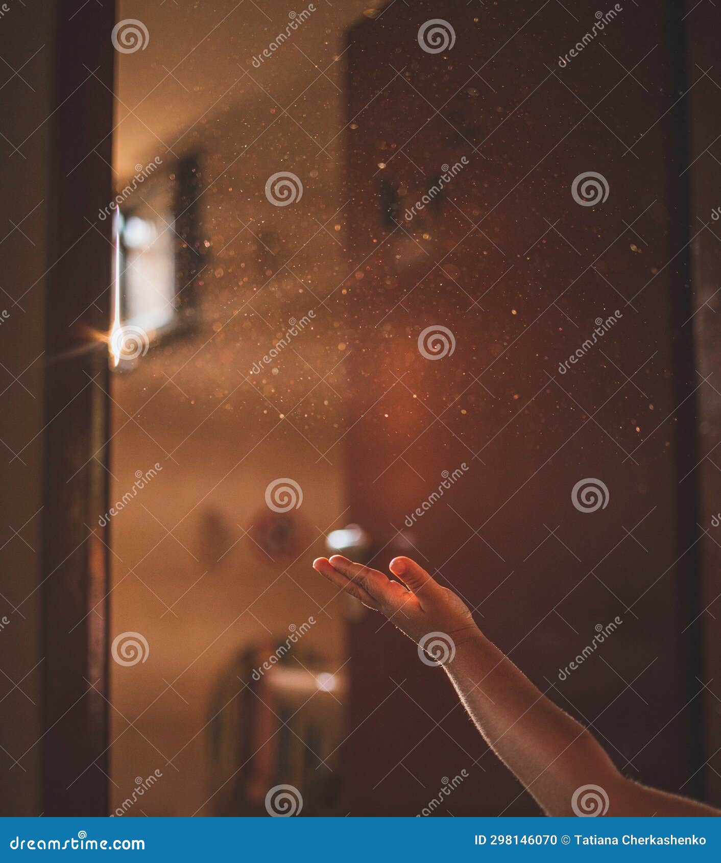 A Child S Hand and a Ray of the Sun. Stock Photo - Image of hand ...