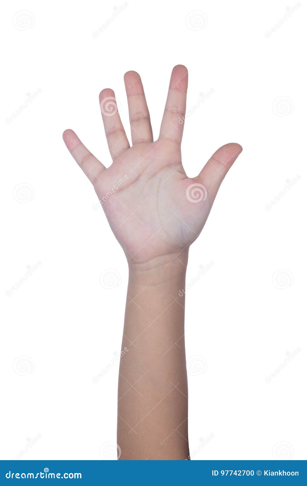 Child`s Hand Showing the Number Five Stock Photo - Image of conceptual ...