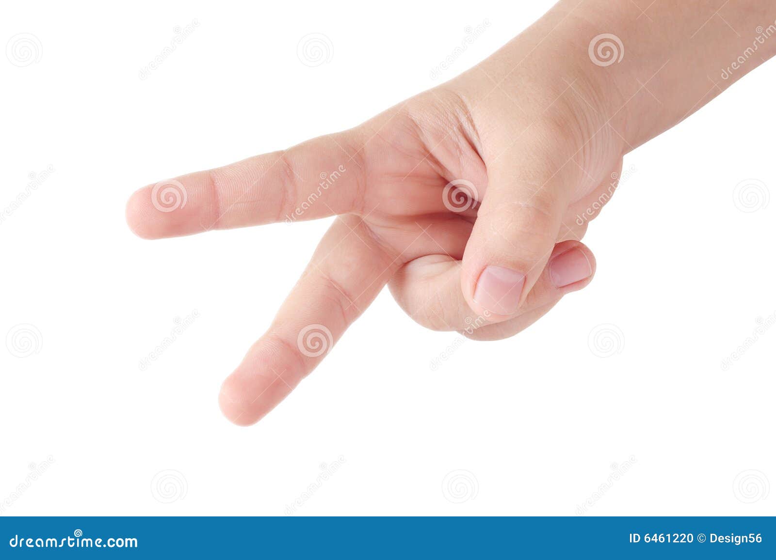 Child S Hand Showing Two Fingers Stock Photo - Image of peace, hand ...