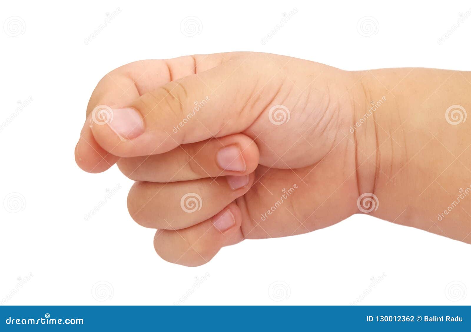 Child`s hand on white stock photo. Image of caucasian - 130012362