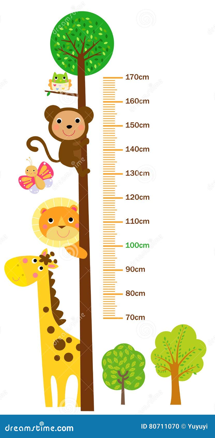 The Child`s Height Illustrations Stock Vector - Illustration of drawing ...
