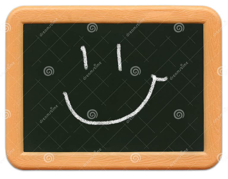 Child S Mini Chalkboard - Smiley Stock Image - Image of student, study ...