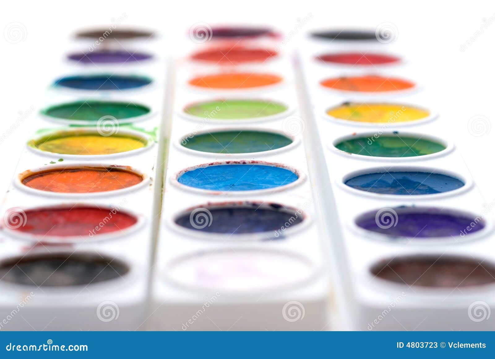 Child s Paint trays stock image. Image of shallow, green - 4803723