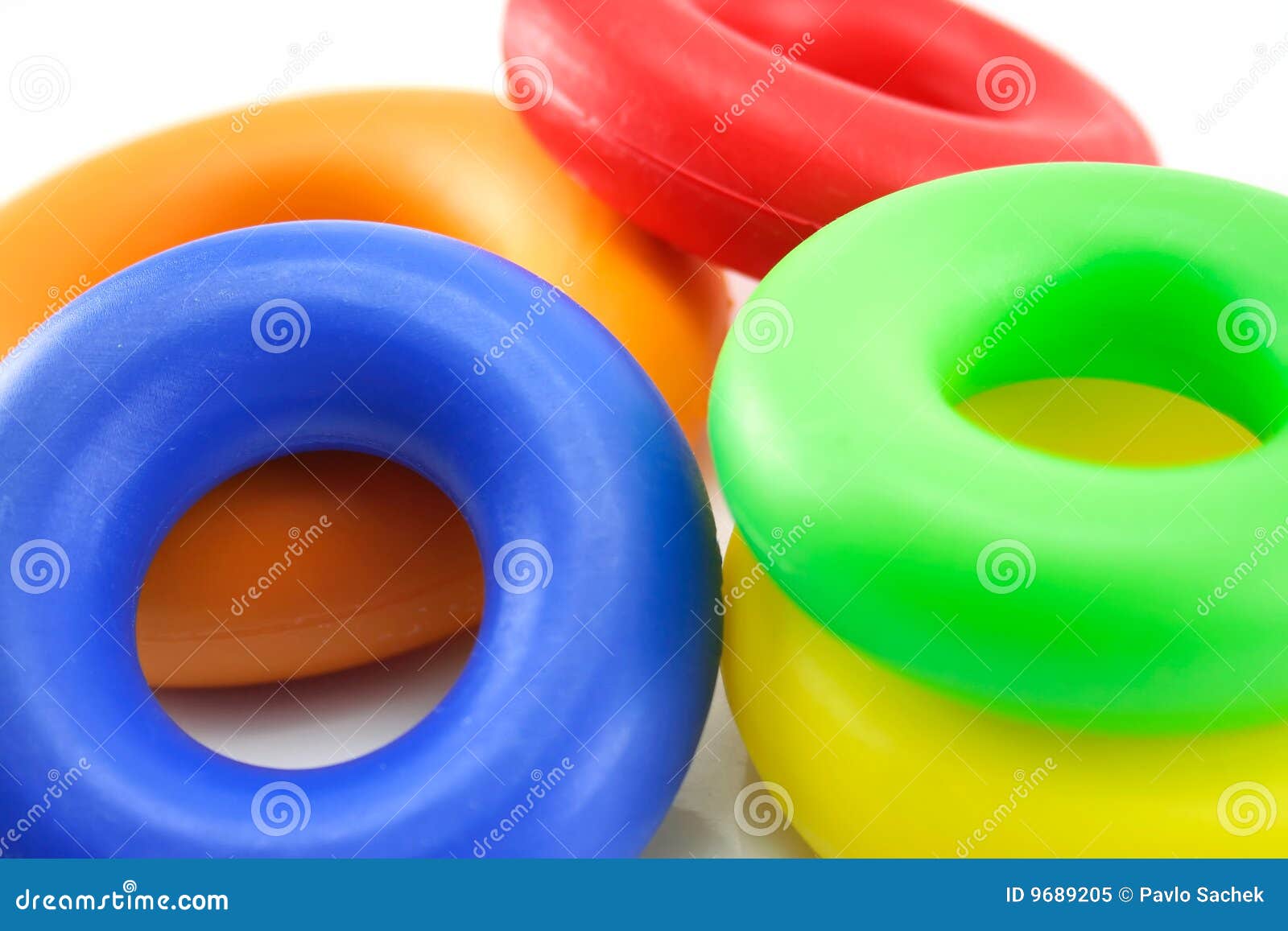 Child s playing rings stock image. Image of blue, playing - 9689205