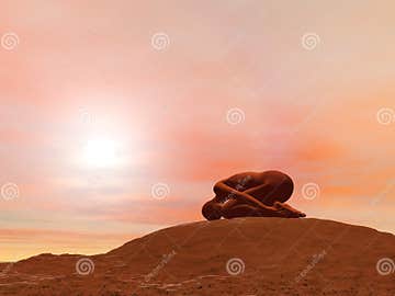 Child S Pose, Balasana - 3D Render Stock Illustration - Illustration of ...