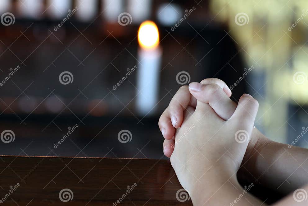 A Child s Praying Hands stock image. Image of prayer - 19794747