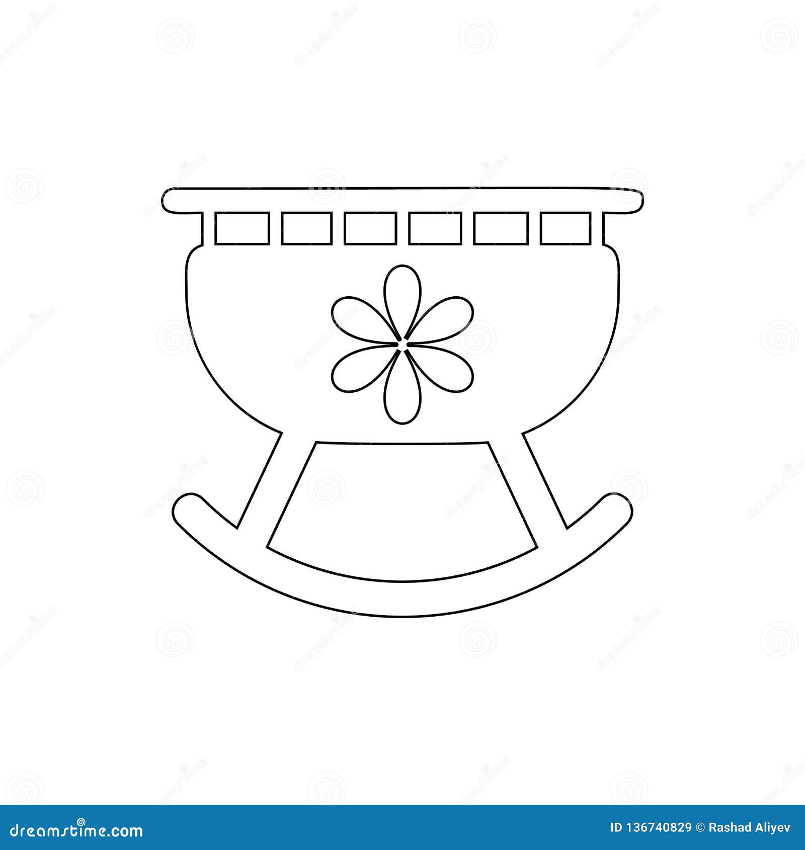 Child S Rocking Chair Icon. Element of Cyber Security for Mobile ...