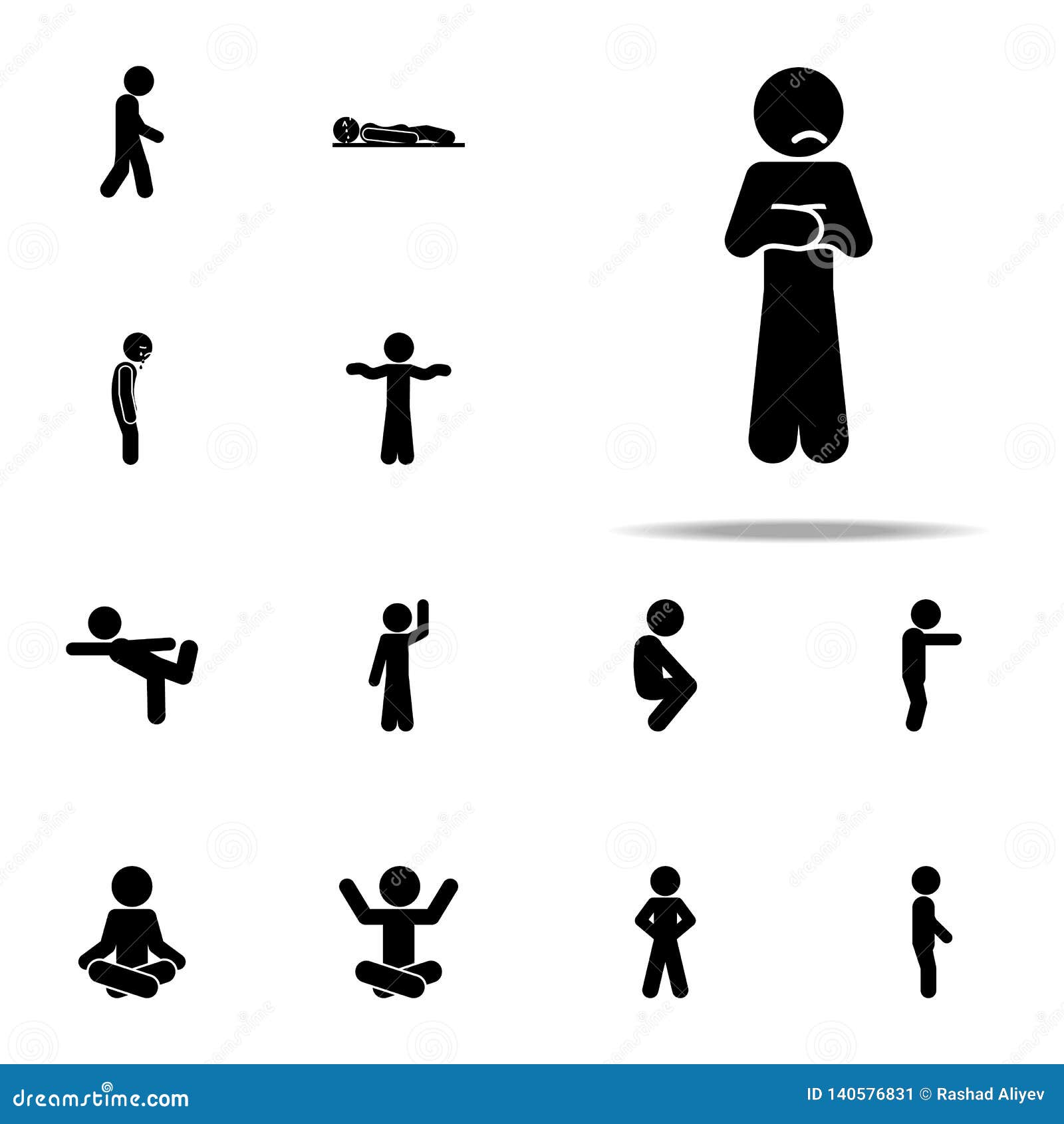 Child, Sad Icon. Child Icons Universal Set for Web and Mobile Stock ...